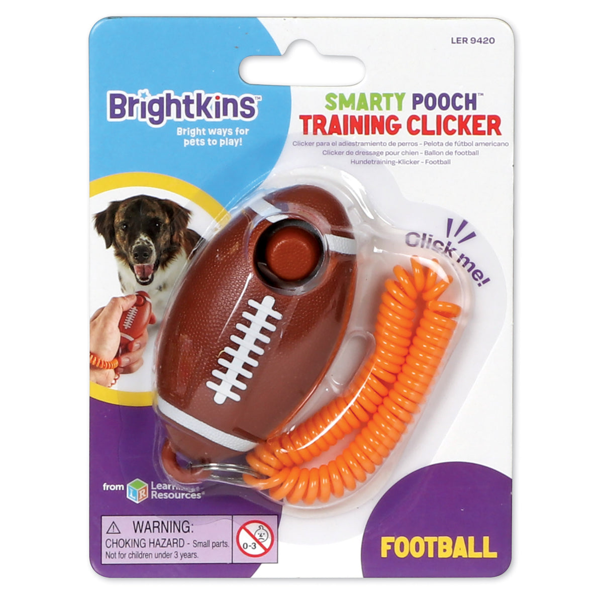 Smarty Pooch Training Clicker- FOOTBALL juguete de entrenamiento para ...